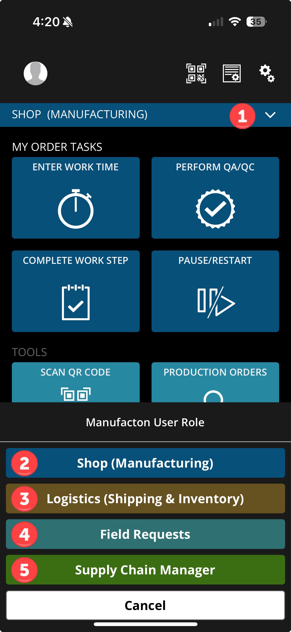 Manufacton Mobile App – Manufacton Support