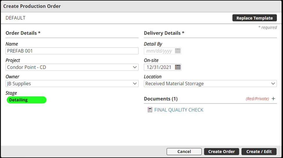 Adding Orders Directly in Production Manager – Manufacton Support